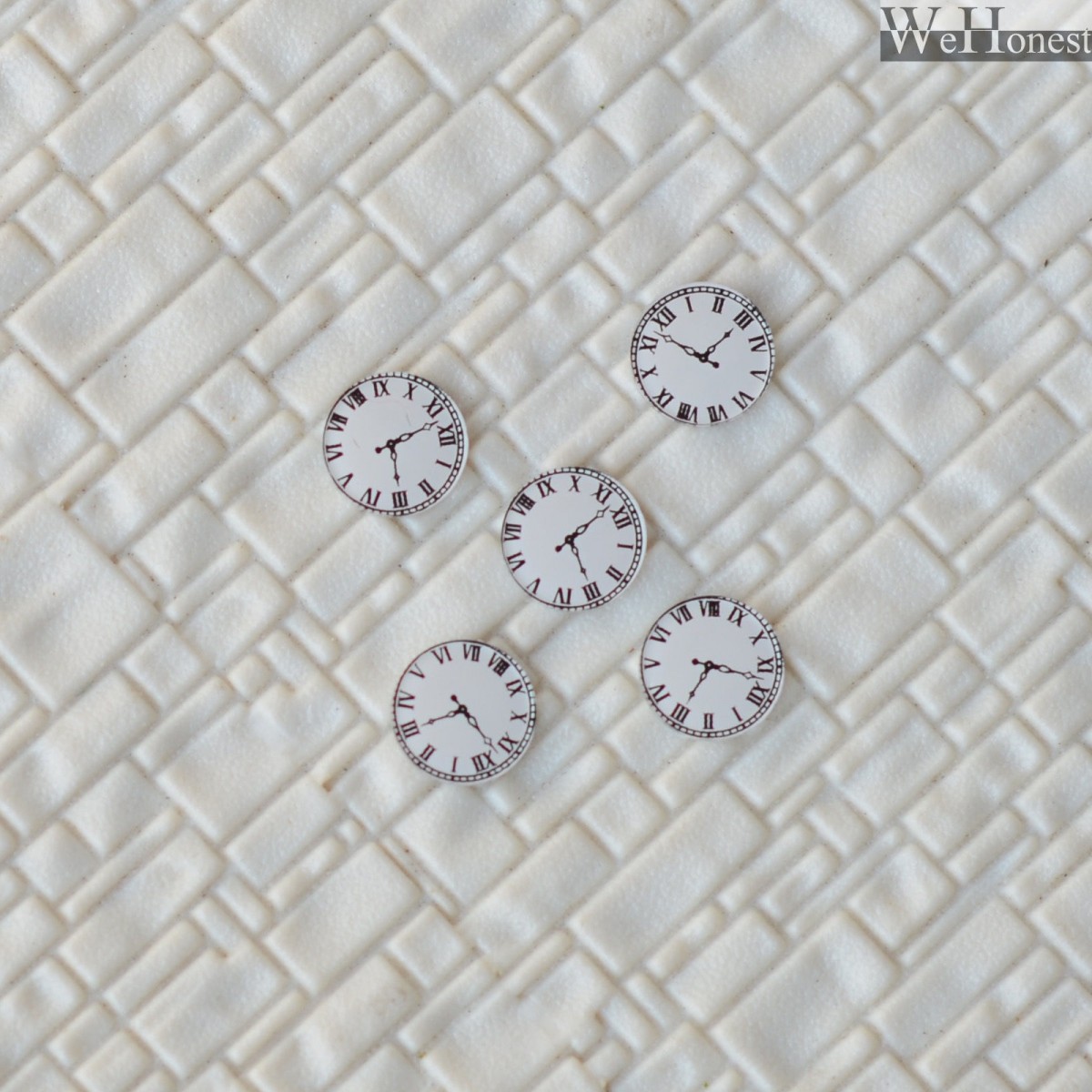 5 x HO scale antique clock face wall clock building clock station ...