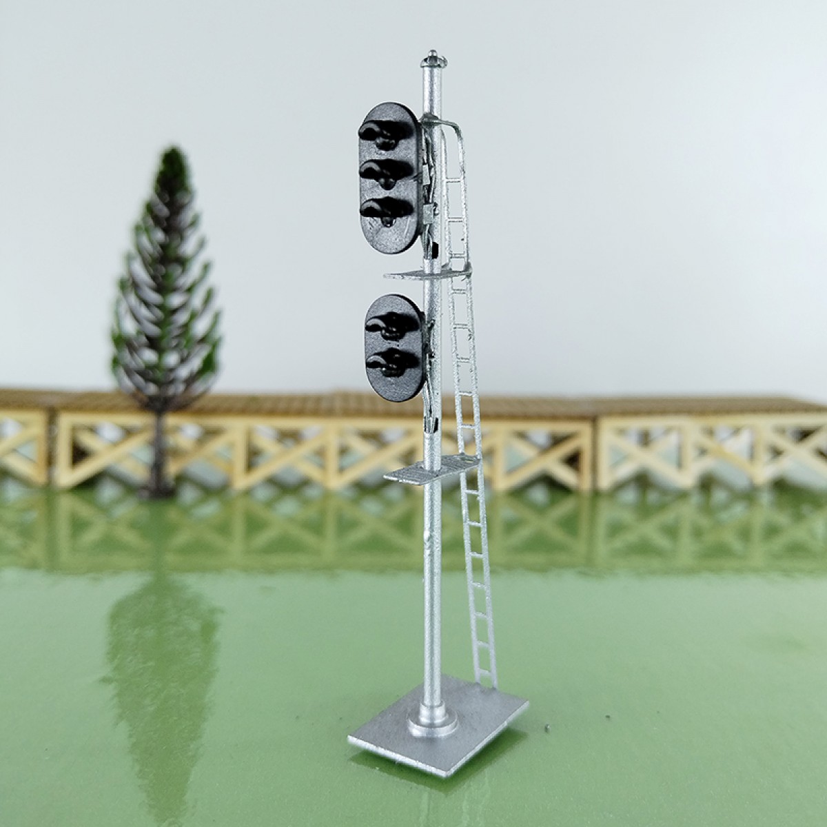 1 x HO scale model railroad 2 heads 2 + 3 aspects block signal LED made ...