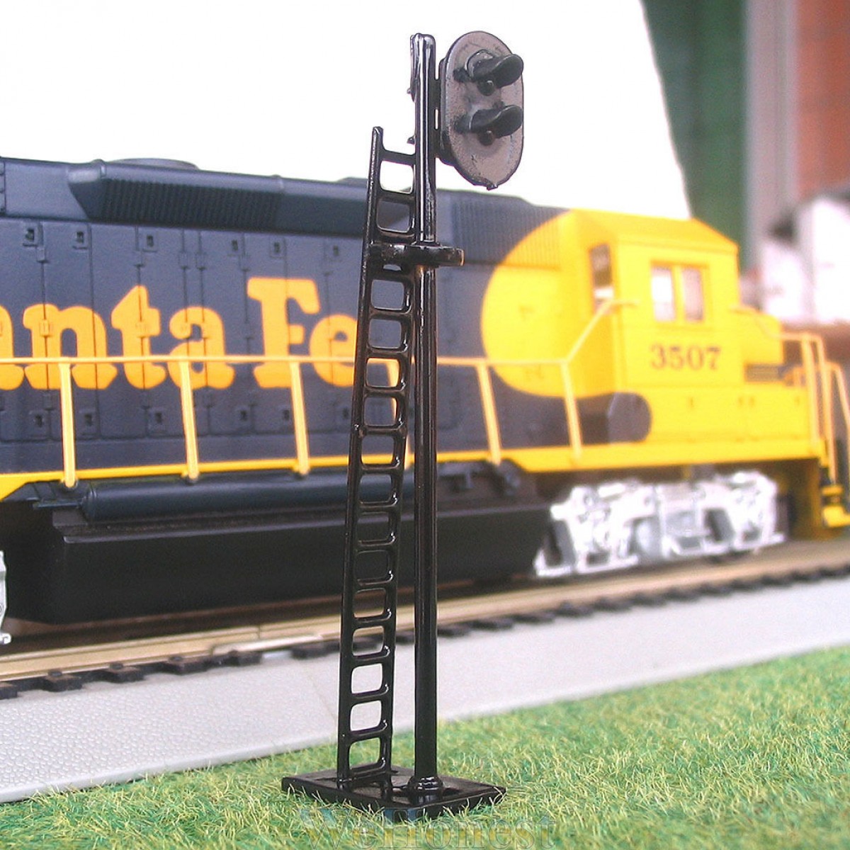 1 X HO Scale 1:87 LEDs Made Railroad Signals 2 Lights Block Signal ...