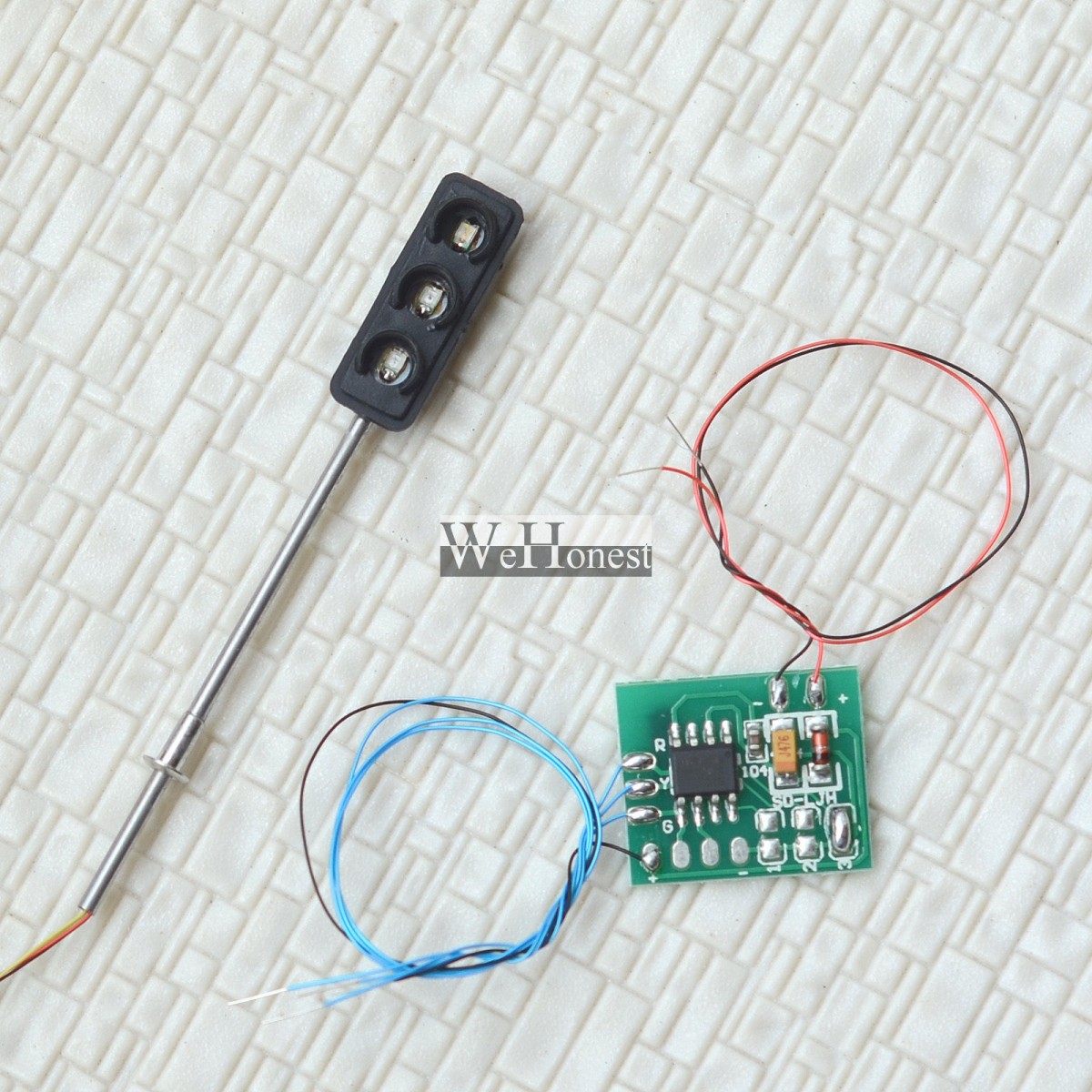 1 x HO / OO Traffic Light Signal LED Model Train Architecture crossing ...