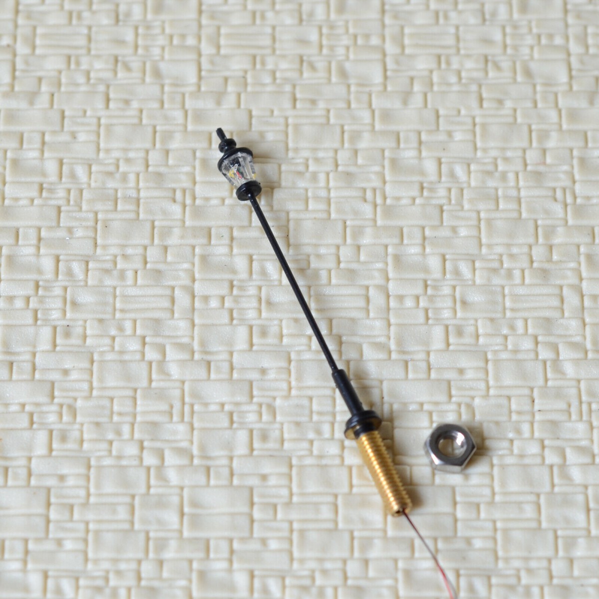 2 x OO / HO scale LED antique street light model railroad path lamp ...