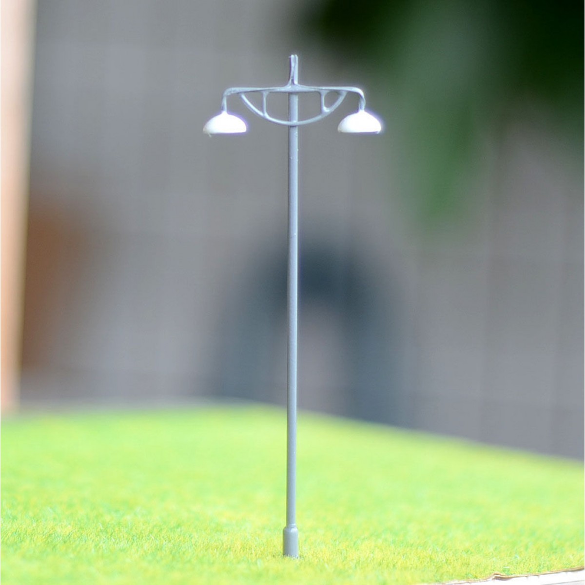 2 x HO/OO Model Lamppost Metal Street Light warm white LED Made Lamp #614