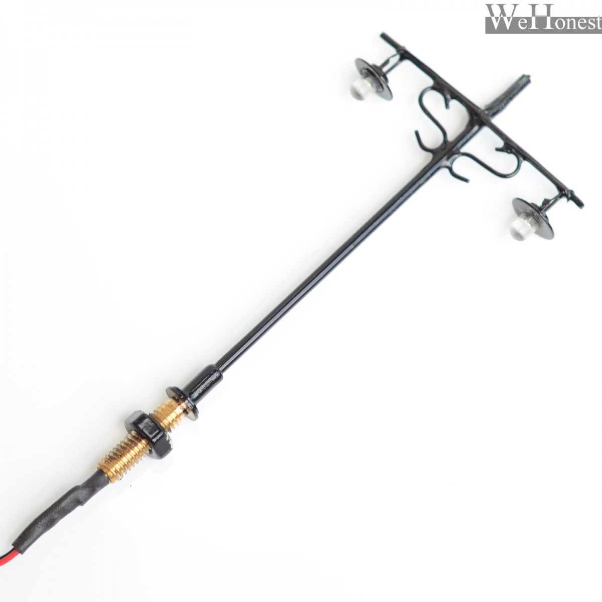 2 x HO / OO Scale led street light Model Railroad Lamp post + resistors ...