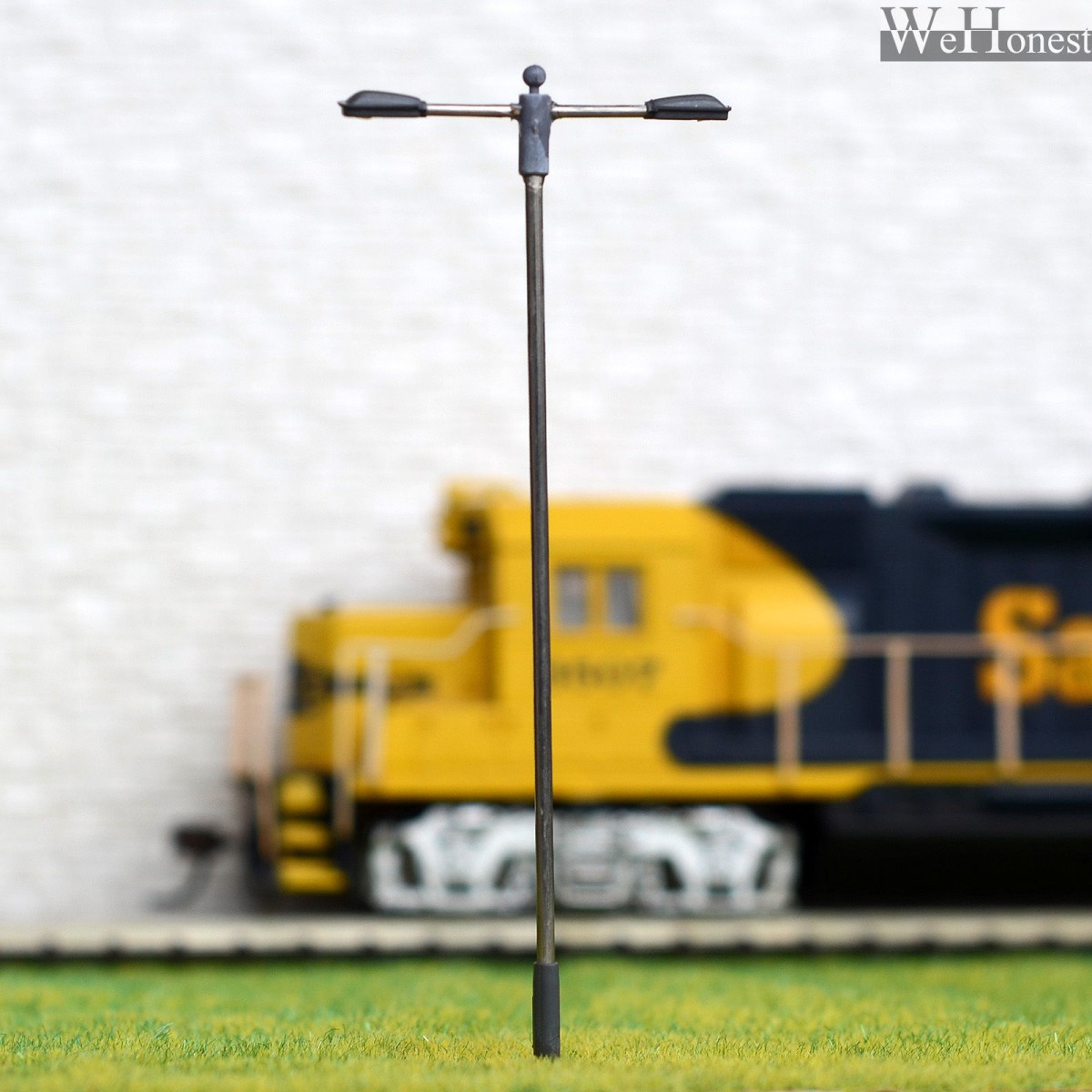 2 x HO/OO Scale Lamp LEDs made Model Lamppost height adjustable Light # ...