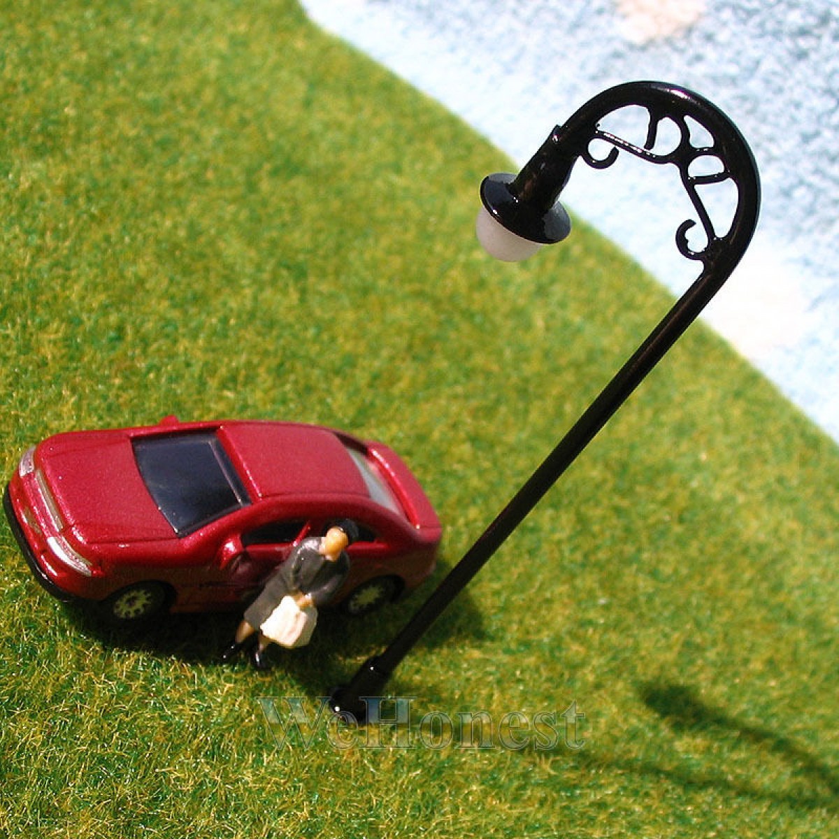 5 x HO or OO scale Model Lampposts 12V bulbs made Metal Street Lights #R2-7