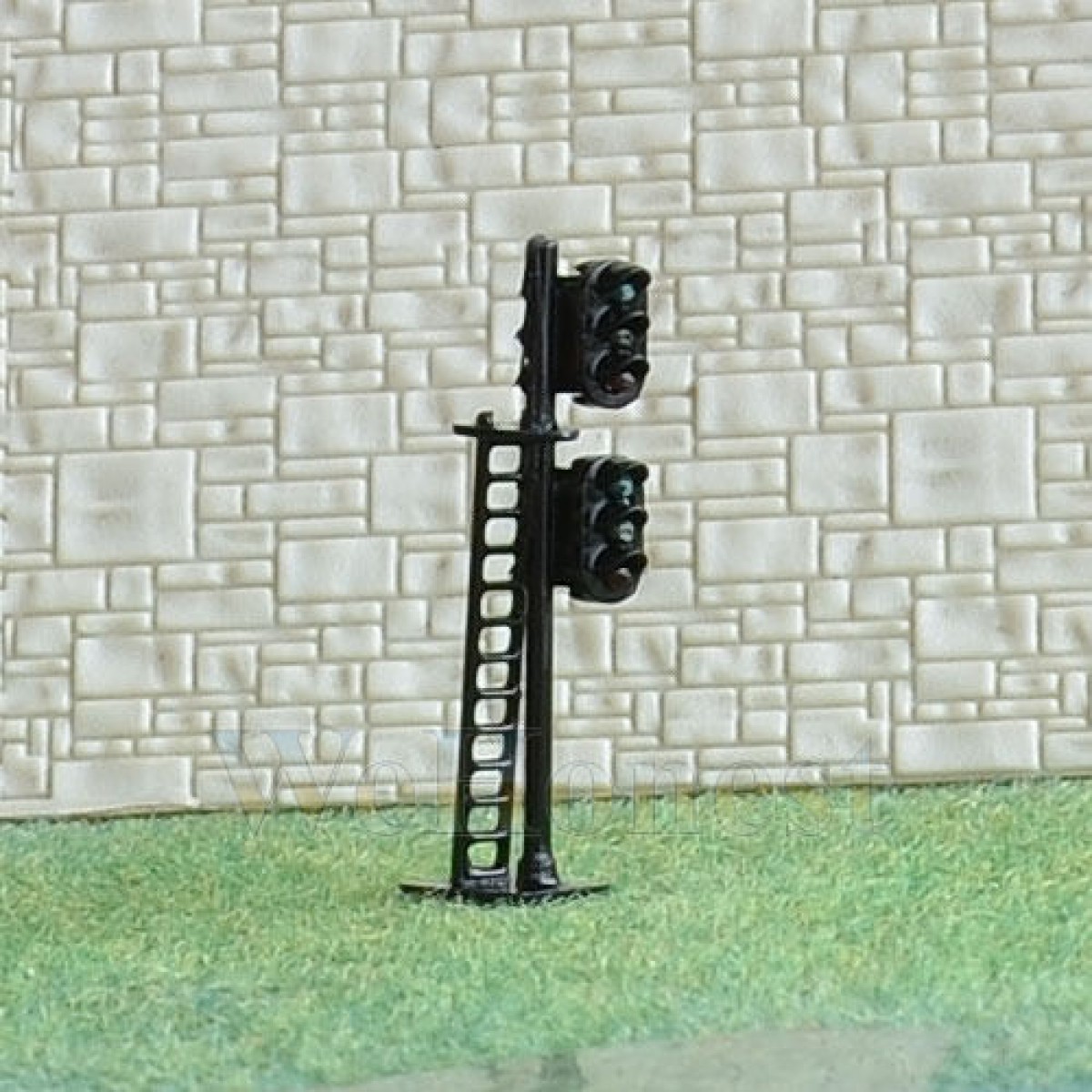 1 x N Gauge 1:160 LEDs Made dual heads Railway Signals 3 over 3 G/Y/R G ...