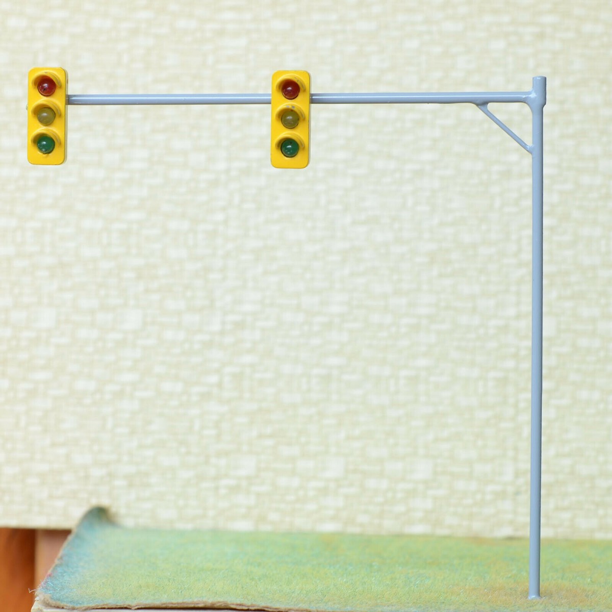 2 x traffic lights O scale crossing walk model LED pedestrian street ...