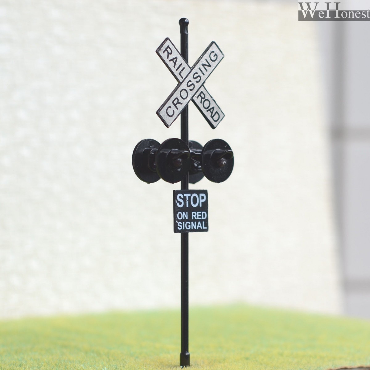 1 X O Scale Railroad Crossing Signals 4 heads LED made + 1 Circuit ...