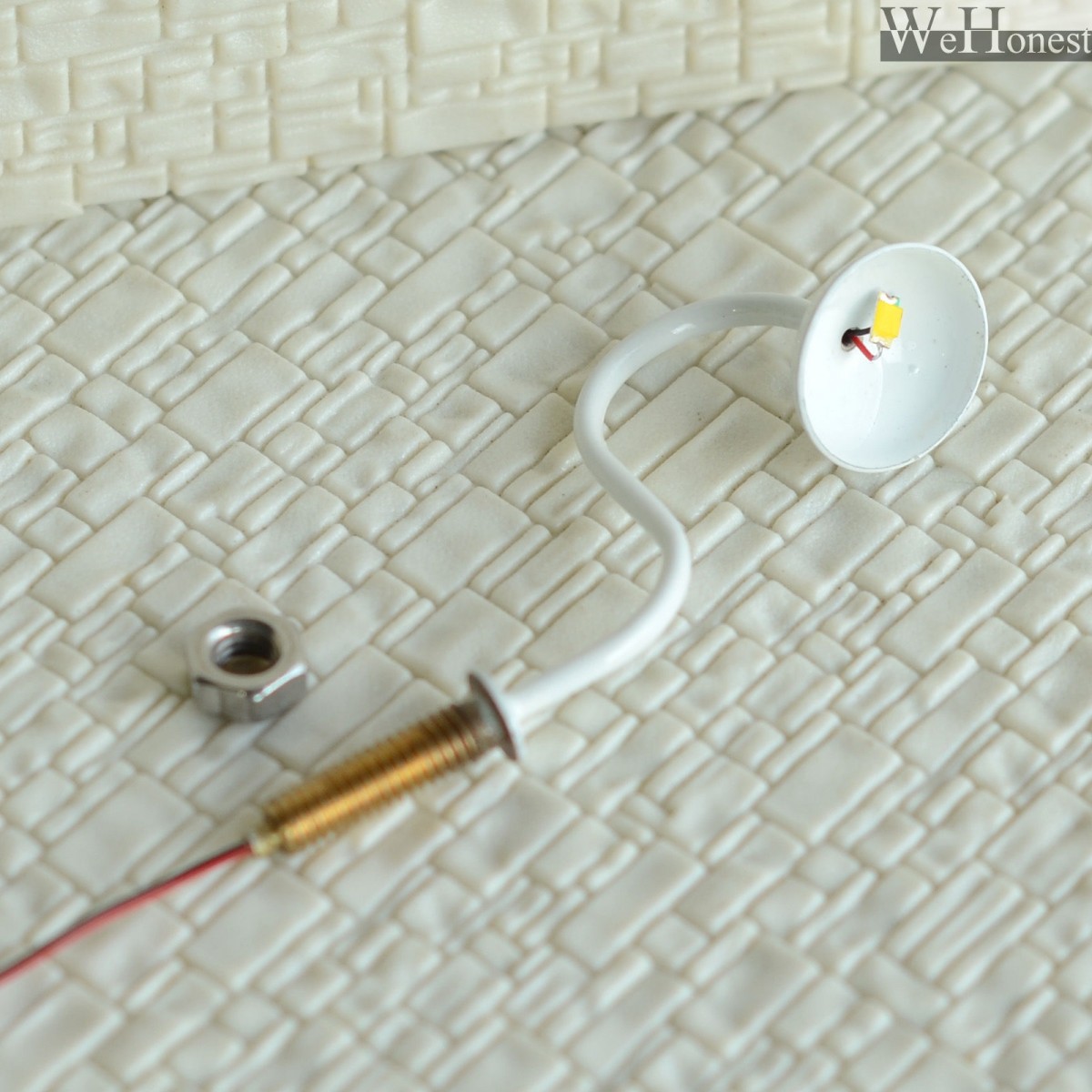 5 x O Scale LED Street bracket light Model Train wall Lamp post ...