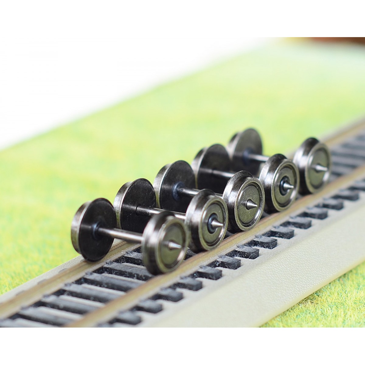 10 x 36'’ coppery Nickel plating metal wheels for Model Train 1:87 HO ...