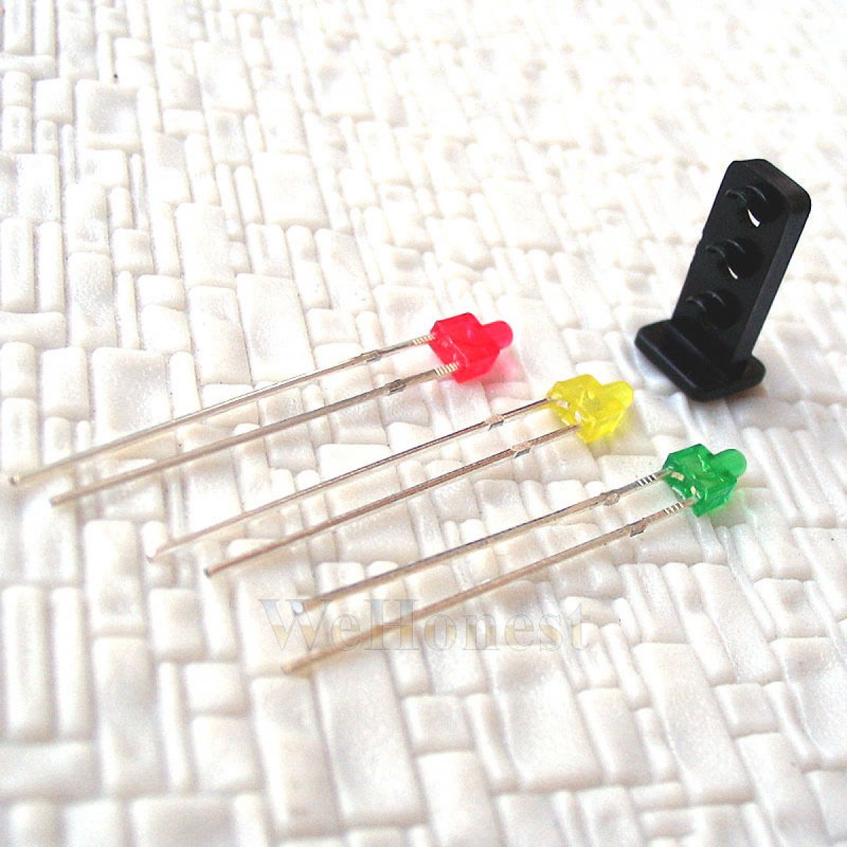 5 x heads with 2mm LEDs for HO Railroad Dwarf Signal