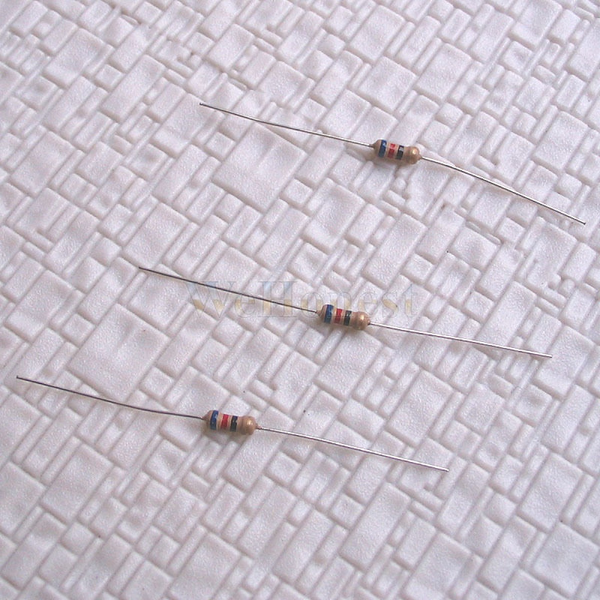 50 pcs 1000 ohm Resistors /Use 3V LEDs or Bulbs on 16V