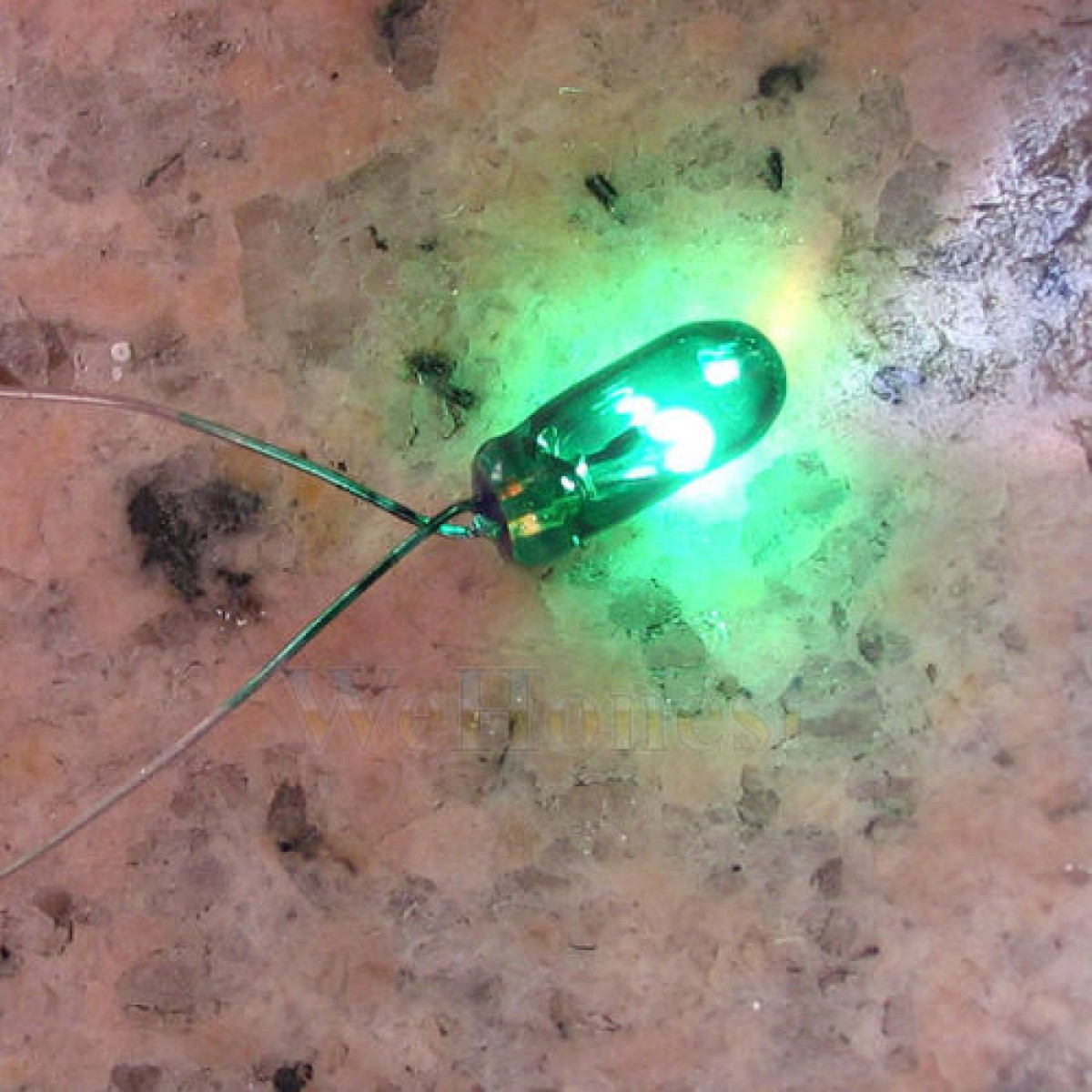 100 x Green 6V Grain of Wheat Bulbs 3mm Mini Bulbs