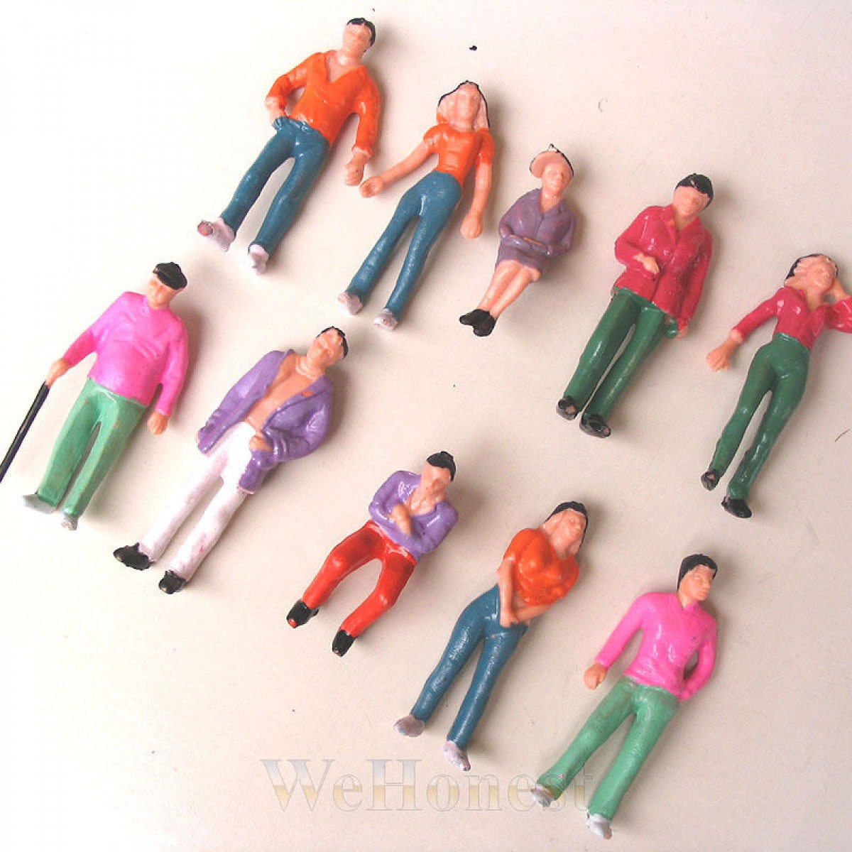 50 x Figures O scale 1:48 Painted People passenger